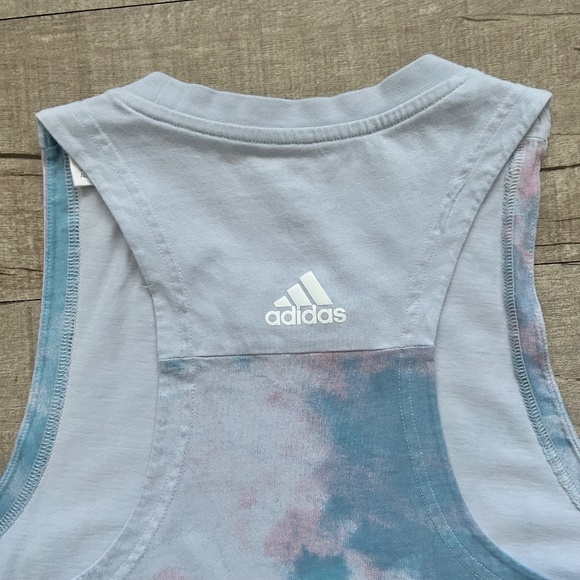 adidas | Tops | Adidas Pastel Blue Pink Tank Top Muscle Tee Athleisue ...